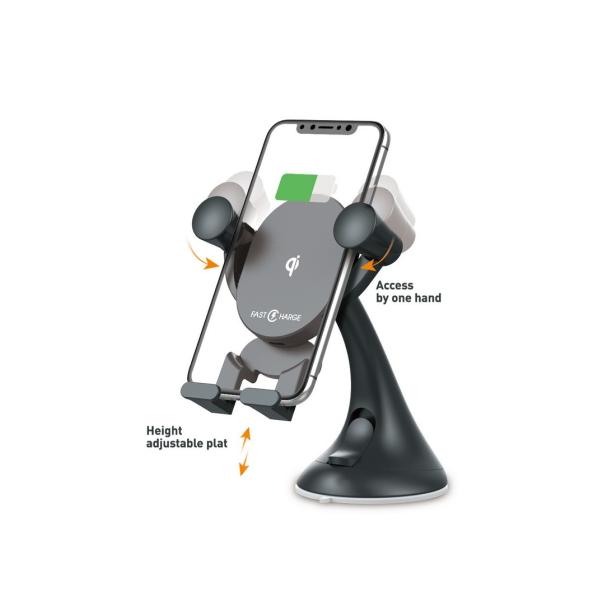 Quality 8mm 5W Car Mount Qi Wireless Charger Vent Mount Magnetic Phone Holder ABS for sale