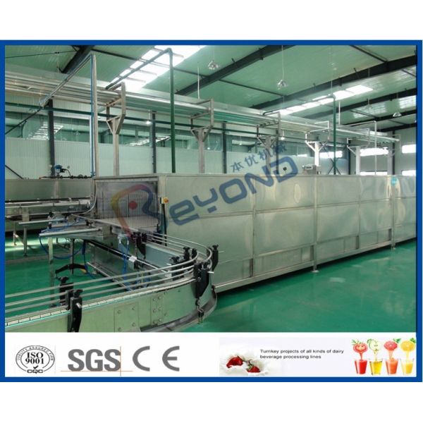 Quality High Efficiency Fruit Juice Processing Line Process Beverage Sterilizing Tunnel for sale