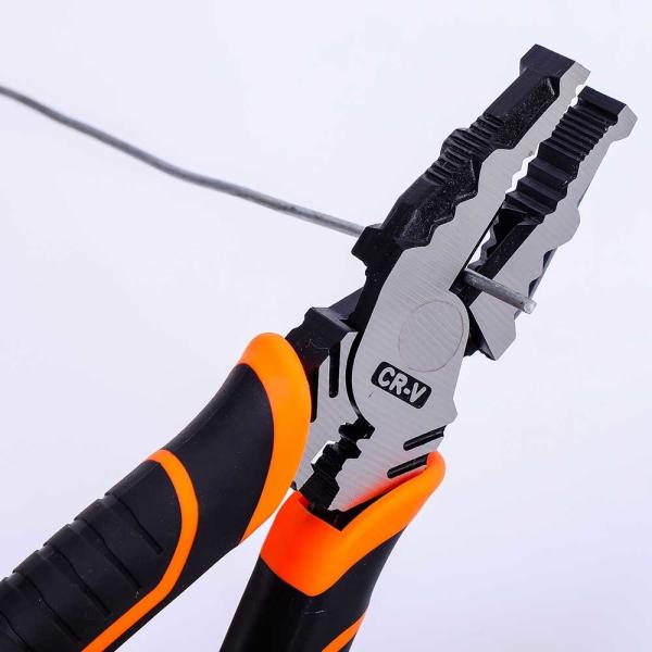 Quality Orange Black 63 HRC Combination Cutting Plier 200mm Combination Pliers for sale