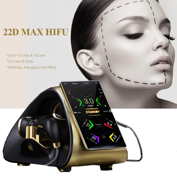 Quality 22d Max Hifu Machine 13 Lines Hifu Cartridge For Face Body Slimming Rf Lipo Hifu 18d Machine for sale