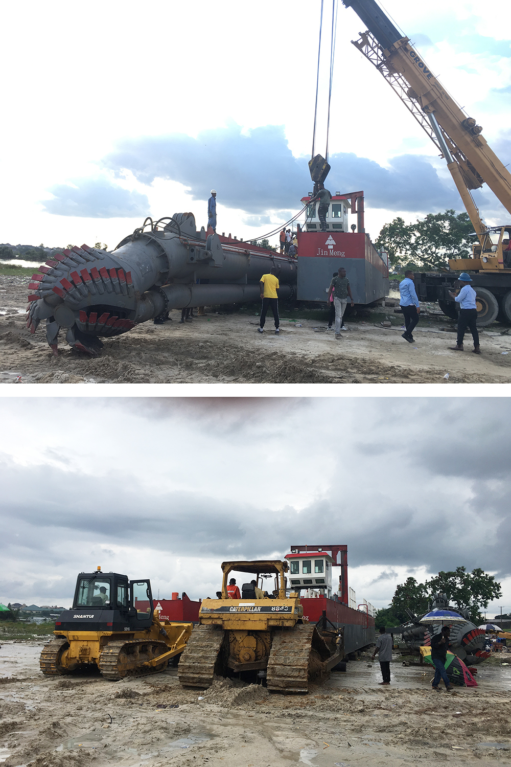 Dredger installation process