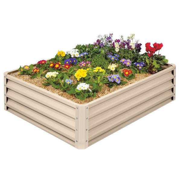 Quality 5ft 14.5lbs Raised Metal Garden Bed For Vegetables for sale