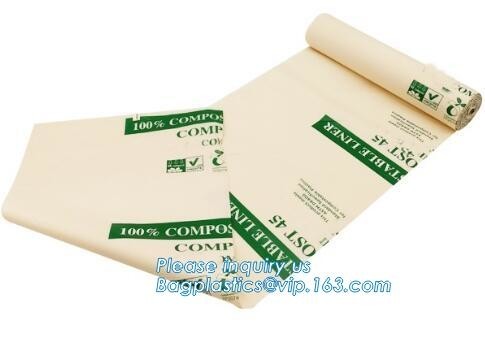 Quality Compostable Disposable Biodegradable Plastic Custom Printed Flat Garbage Bag, for sale