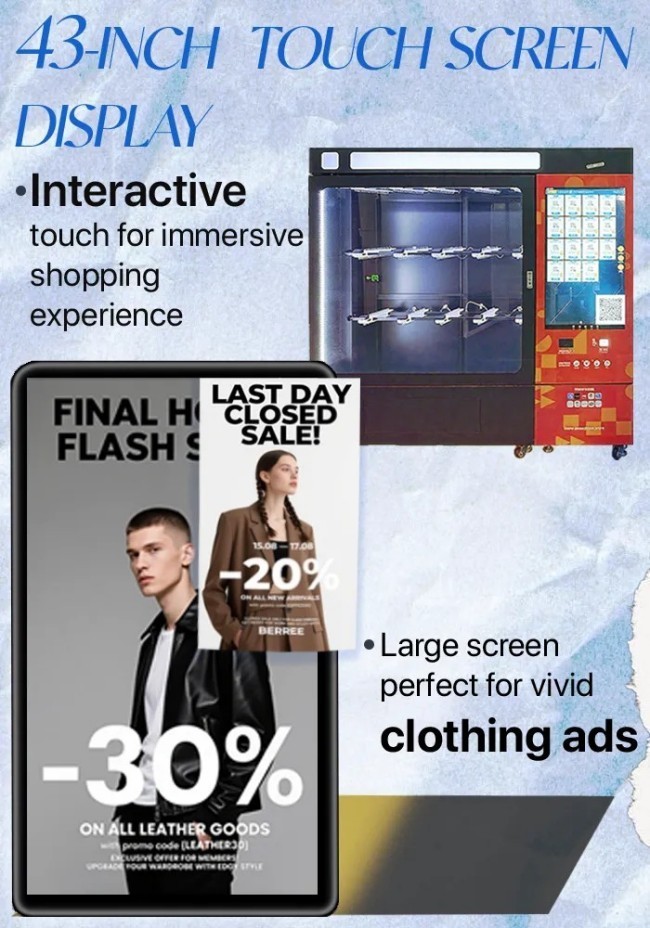 Automated Clothes Vending Machine Sell Socks T-Shirts Jeans & Shoes 24/7