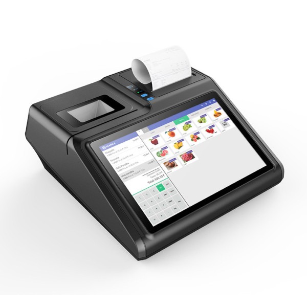 Quality 10.1 Inch Intel celeron J1900 Integrated Pos Terminal With Printer 250Cd/m2 for sale