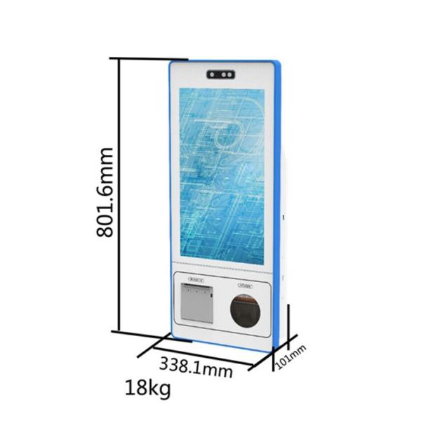 Quality 23.6 Inch Self Service Pos Pay Touchscreen Interactive Self Service Kiosk for sale