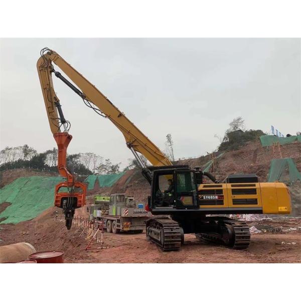 Quality HITACHI KOMATSU Excavator Mounted Pile Driver Multipurpose Sturdy for sale