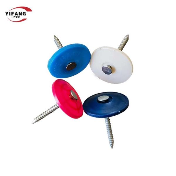 Quality Durable Metal Screw Plastic Cap Nails For House Wrap Aging Resistance Lightweigh for sale