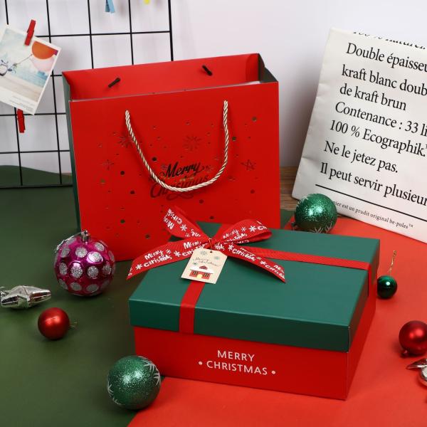 Quality Rigid ODM Stamping Apparel Packaging Boxes Decorated Christmas for sale