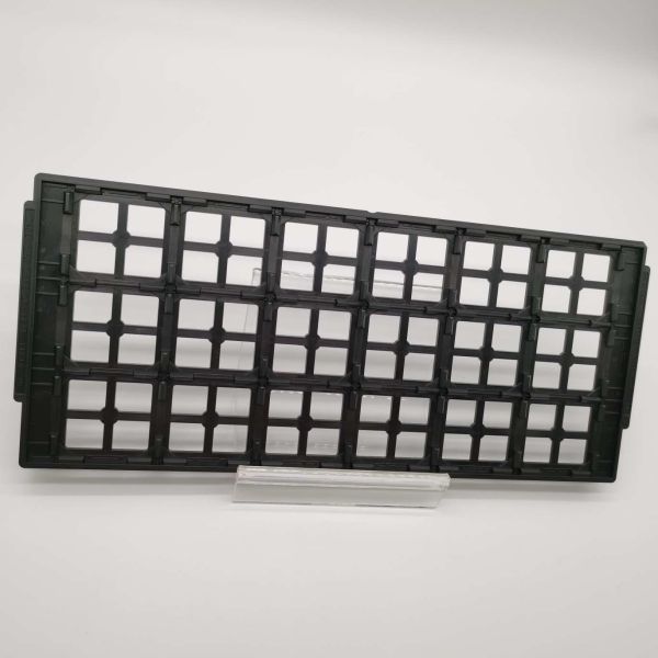 Quality ODM PCB Module ESD Black IC Packaging Trays Heat-Resistant for sale