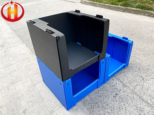 Quality Custom Foldable PP Corrugated Plastic Box Flat Surface for sale