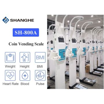 Quality ultrasonic bmi machine with printer , 20 - 210 cm heart rate measuring machine for sale