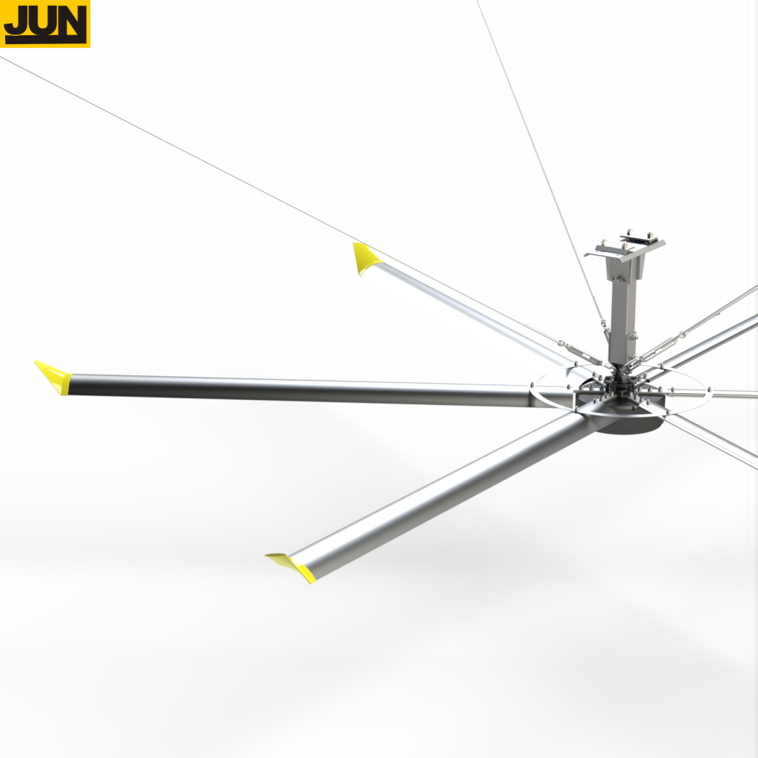 Quality Natural Breeze System with Large Industrial HVLS Ceiling Fan for sale
