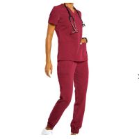 Quality TWILL Pattern Polyester/Rayon Spandex Nurse Medical Scrubs Fabric for Hospital for sale