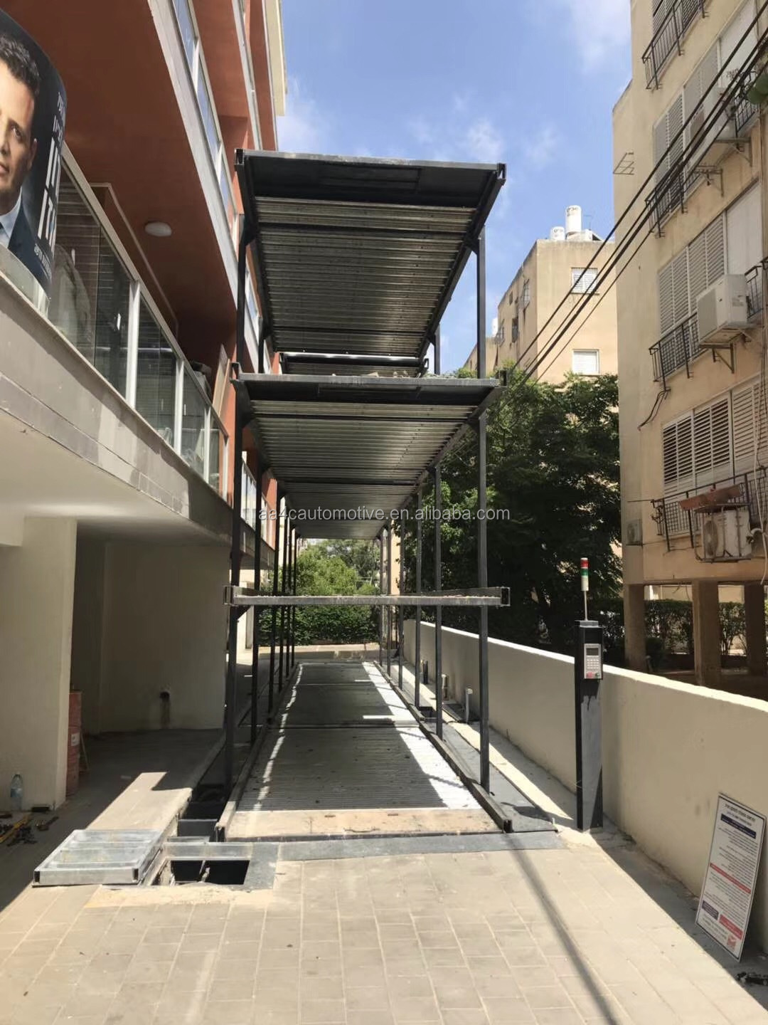 AA4C hydraulic underground car parking lift  in-ground car parking system vertical car parking system AA-UTS20/2; AA-UTS25/2
