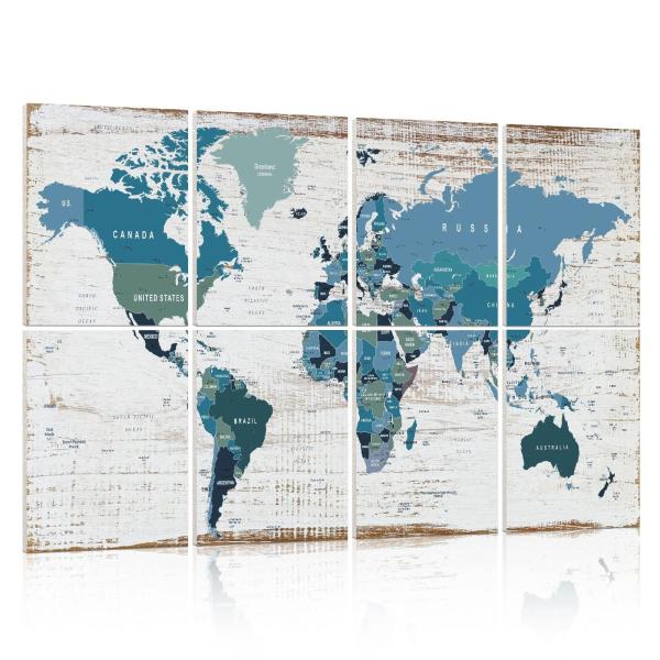 Quality Polyester Sound Absorbing Board Print World Map for sale