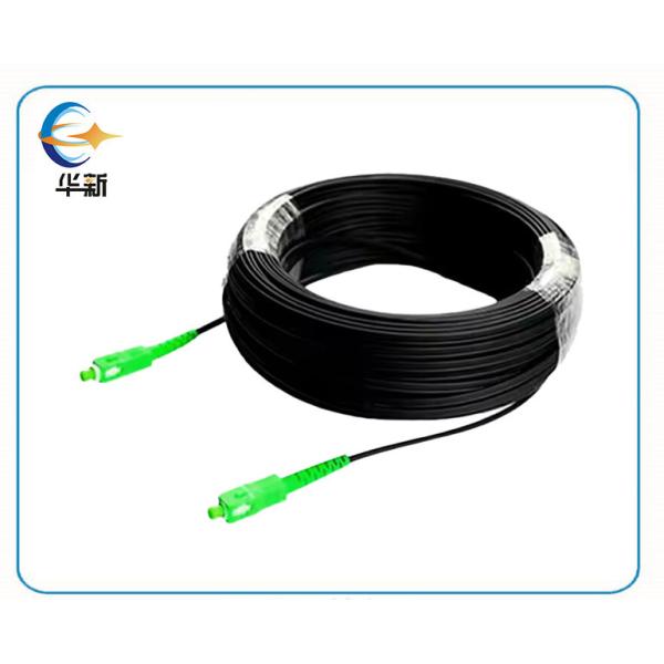 Quality Simplex Single Mode G657a Fiber Optical Patch Cord Fiber Optic Drop Cable SC UPC for sale