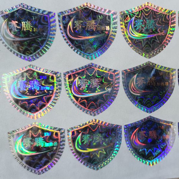 Quality Laser Print QR Code Stickers Custom Polarized Light Glossy Process for sale