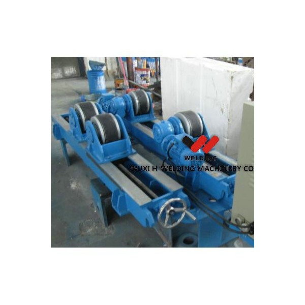 Quality Lead Screw Adjusting Welding Turning Rolls 20Tons With Steel Rubber Roller for sale