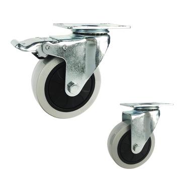 Quality 220lbs Loading Industrial Trolley Wheels , PP 5 Inch Trolley Wheels for sale