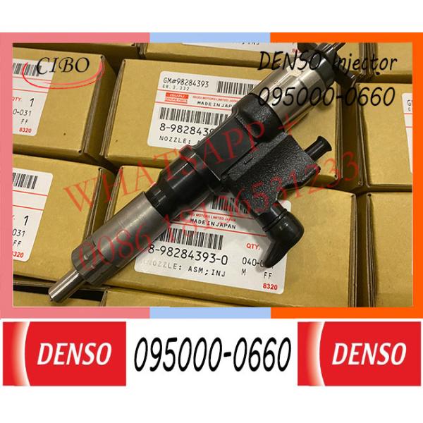 Quality Fuel Injector DENSO ISUZU 4HK1 Engine Common Rail Injector 095000-0660 8982843930 8-98284393-0 for sale
