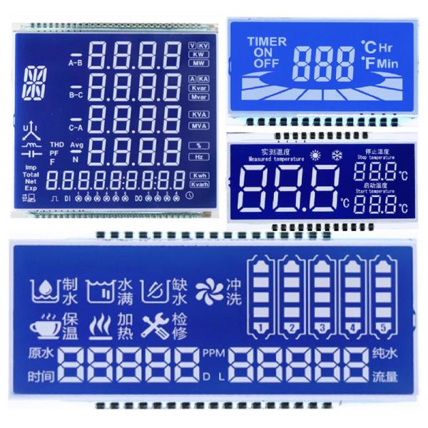 Quality Custom Segment LCD Display Fully Customizable TN Transmissive Positive Wide Temp for sale