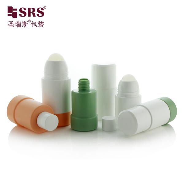 Quality PP PCR Refillable Roll On Bottle 50ml 75ml for Deodorant and Skincare for sale