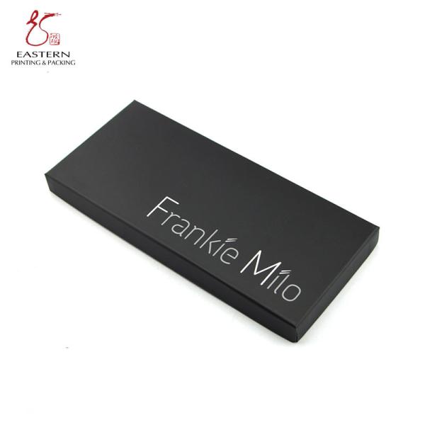 Quality Black Color 60mm Width Paperboard Packaging Box With Lid And Base for sale