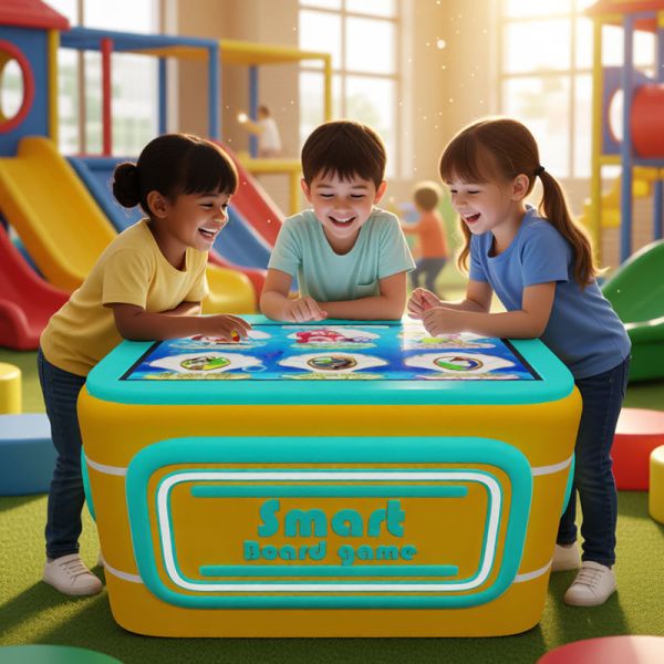 Quality Children's Multi-Touch Gaming Table with 10 Game Modes - PVC Material Interactive Touch Screen Table for Classroom & Play Center (970mm*608mm*500mm) for sale