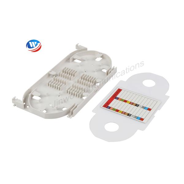 Quality 24 Core Fiber Optic Splice Tray ABS Plastic Rack Mount 30mm Fiber Bending Radius for sale
