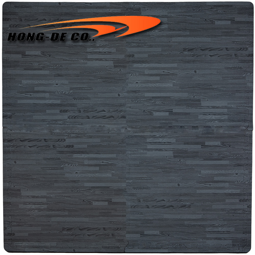 Quality Black Wood Grain Soft Wood Eva Kids Foam Floor for sale