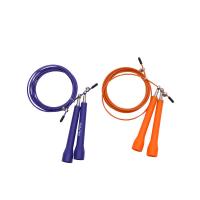Quality Steel Wire 2.7mm Coated Fitness Skipping Rope , 18cm Handle Bearing Jump Rope for sale