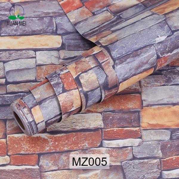 Quality Apartment Decoration Self Adhesive 3D Wallpaper 5M Roll White Brick Pattern for sale
