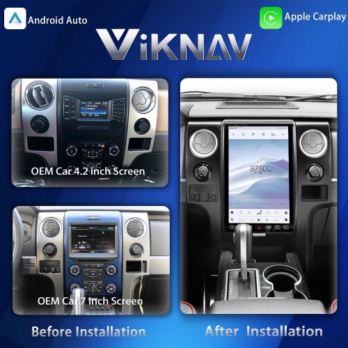 Quality VIKNAV 14.4 " Android Car Radio For Ford F150 2013-2014 Carplay Android Auto for sale