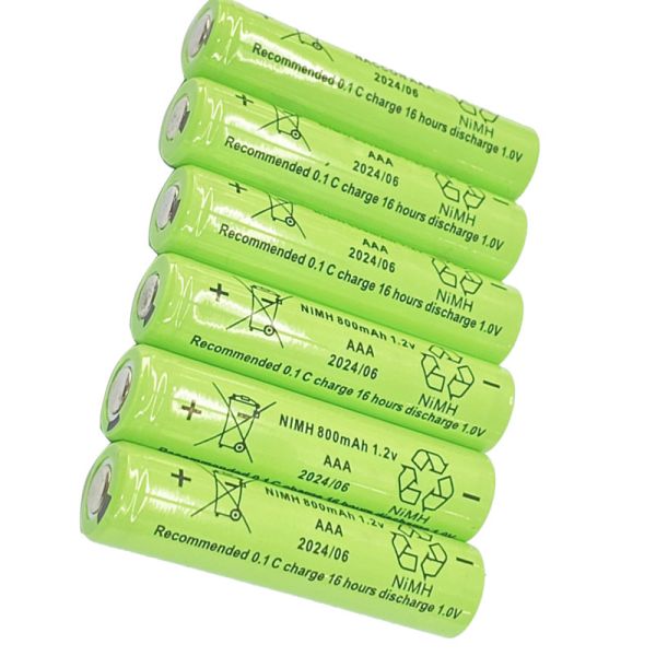 Quality MSDS AAA Rechargeable NiMH Battery 1.2V 800mAh 1100mah R03 Rechargeable Battery for sale