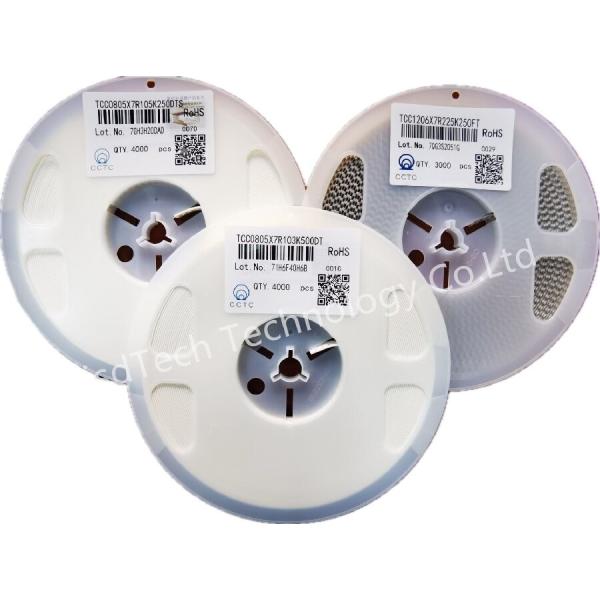 Quality Ceramic Capacitors TCC1206X7R821K500DT Multilayer chip ceramic capacitors CCTC for sale