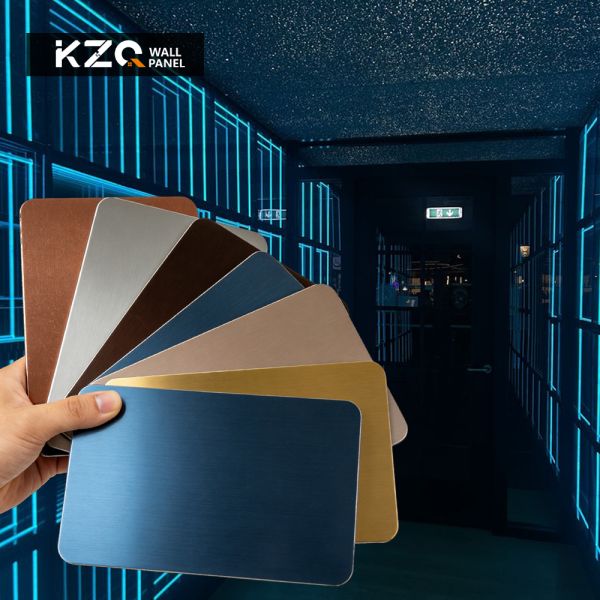 Quality Interior Decoration Waterproof Metal Bamboo Charcoal Fibre Board Customizable for sale