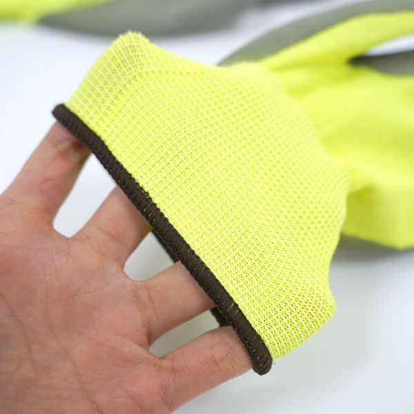 Quality Green Polyester Garden Work Gloves Comfortable Breathable Protective Gloves for sale