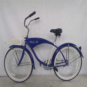 Quality 26 inch White Wall Custom Men's Beach Cruiser Bike with Logo and Plastic Pedal for sale