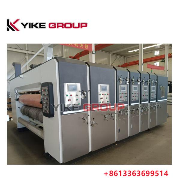 Quality Corrugated Packaging Automatic Flexo Printing Rotary Die Cutting with Slotting Machine From China YIKE Factory for sale