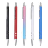 Quality Metal Press Gradient Aluminum Ballpoint Pen 1.0mm Advertising Ballpoint Pens for sale