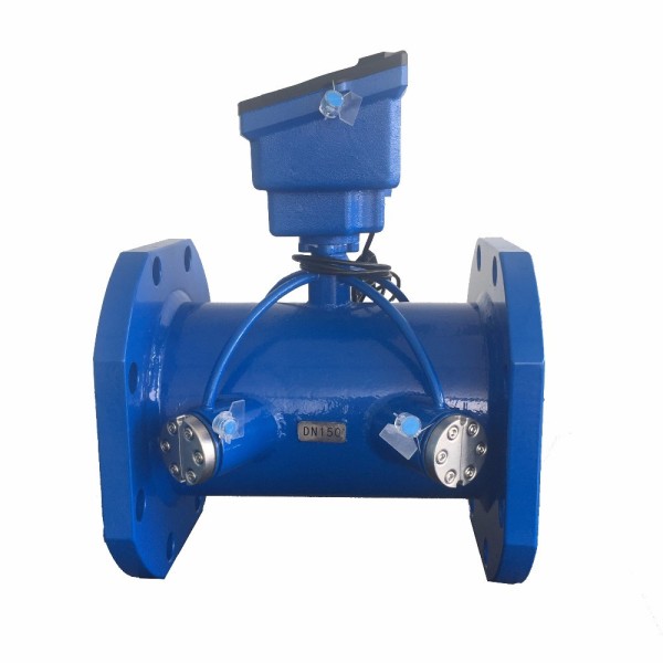 Quality Ultrasonic LCD Water Flow Meter Water Meter With Sensor for sale