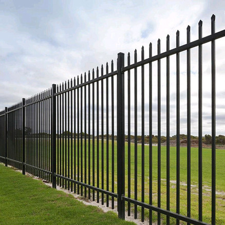 Quality Galvanized 6x8 Security Steel Garden Fence Modern Zinc Steel Picket Fence for sale