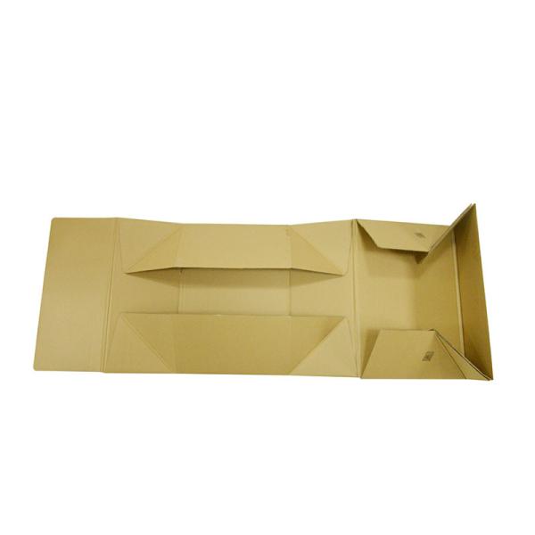 Quality Nature Brown Custom Logo E flute Foldable Carton Box For Packing for sale