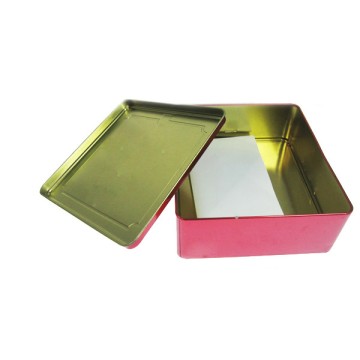Quality Customized Cookie Square Tin Box Metal Tea Packaging Tin Containers With Lids for sale
