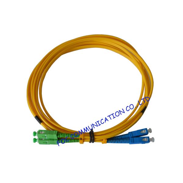 Quality High Durability SC / APC Fiber Optic Patch Cord with LSZH jacket Ceramic Ferrule for sale