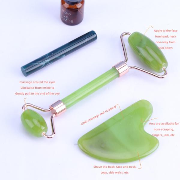 Quality Pink Face Massager Roller , Jade Massager Roller OEM ODM Service for sale
