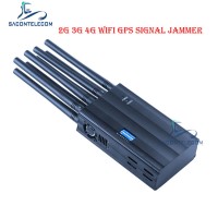 Quality 8 Bands Handheld Signal Jammer with 20m Range and Car Charge for 2G 3G 4G GPS for sale