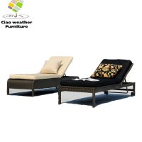 Quality Garden Sunbed with 100% Handwoven Aluminum Frame and Powder Coating Production for sale