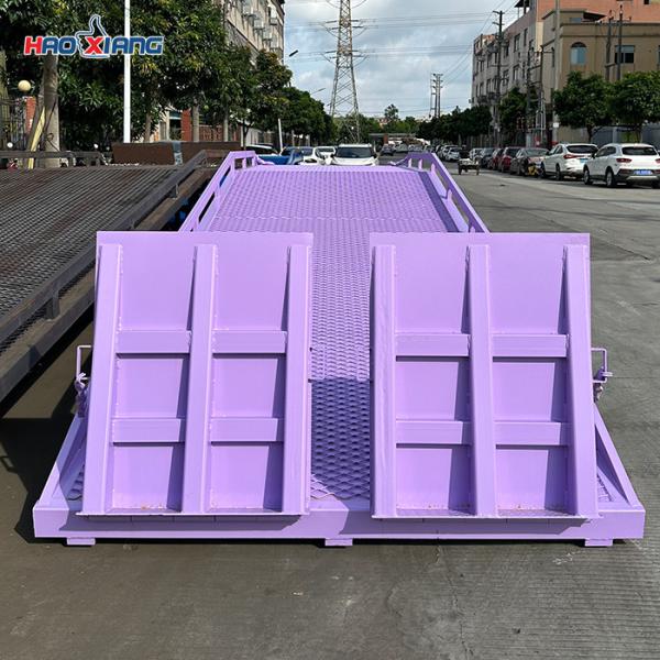 Quality Purple Portable Truck Dock Ramps 20000kg Temporary Loading Dock for sale